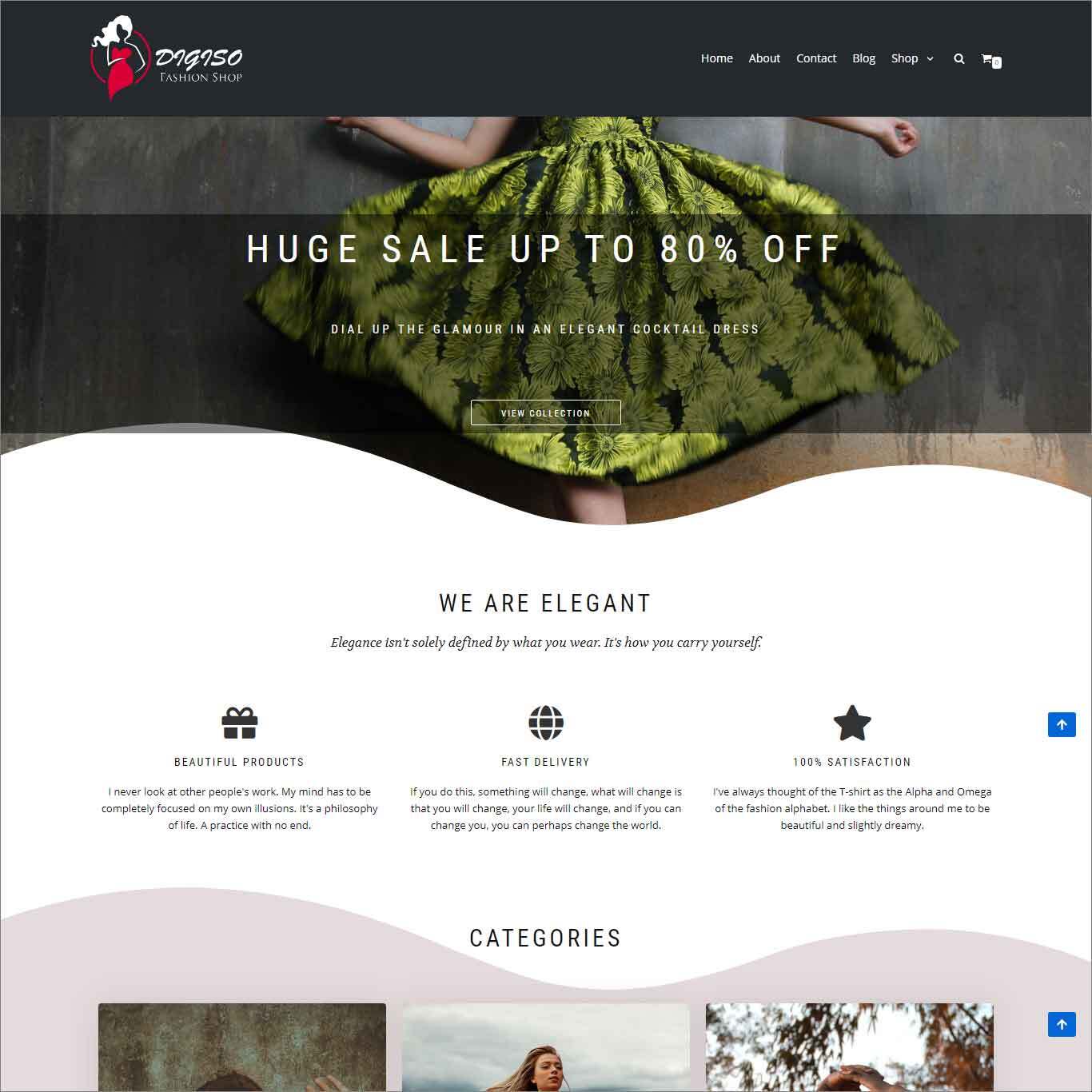 Website For Fashion Shop : Digiso LONDON - Digital Solutions